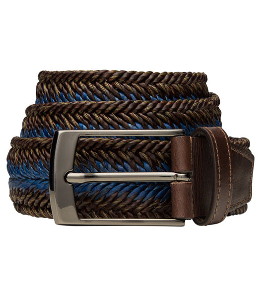 Bugatchi Men's Leather Braided Belt- Testa Di Moro – Ed's Fine Imports